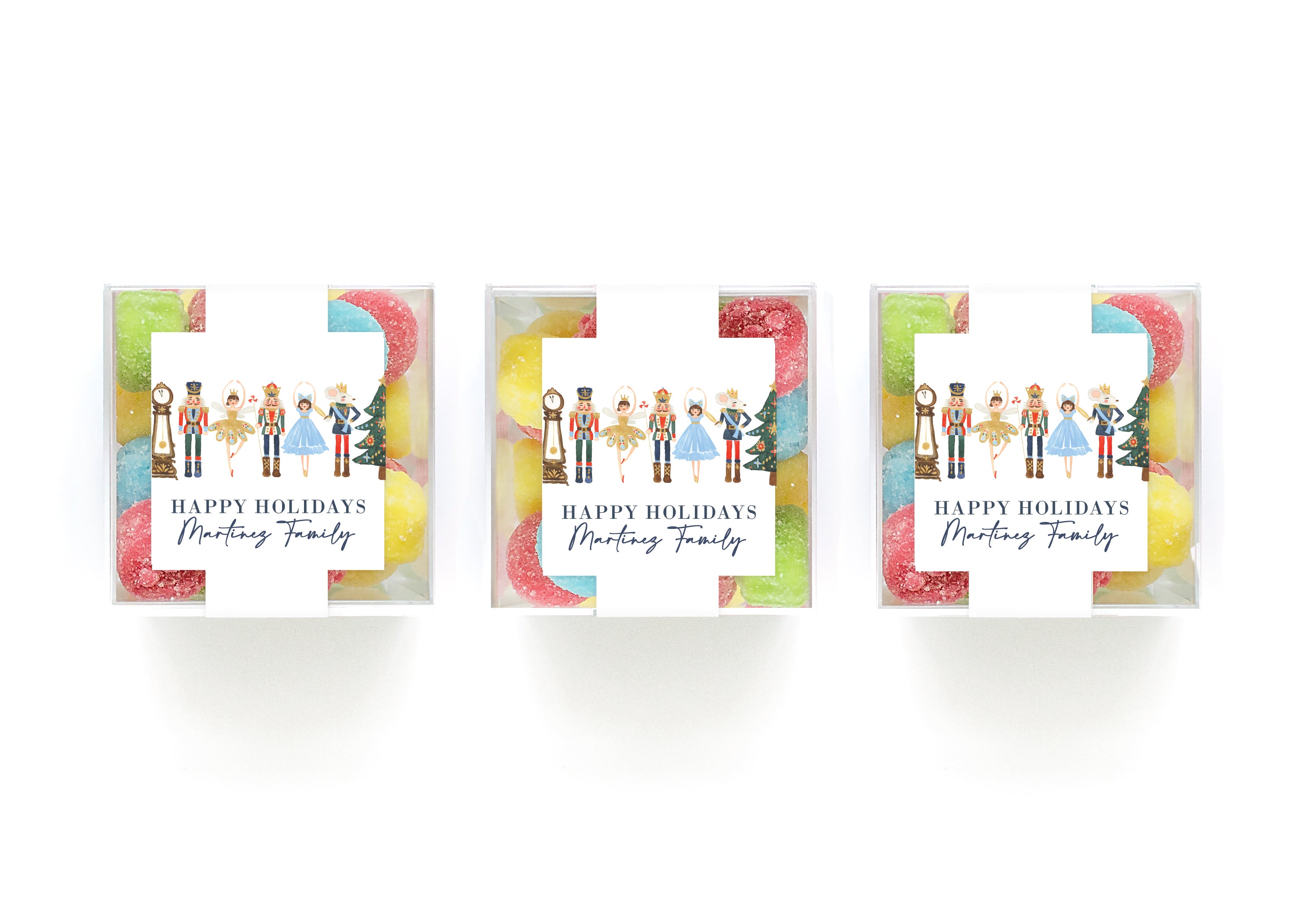 Nutcracker Ballet Favor Boxes – Clear Cubes – Modern Favors